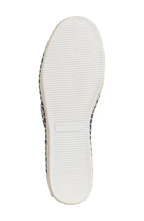 Karl Lagerfeld Paris Michaela Espadrille Flat - Blue