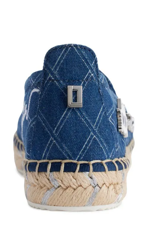 Karl Lagerfeld Paris Michaela Espadrille Flat - Blue