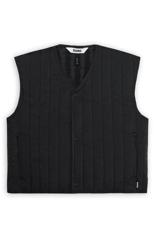 Rains Banja Water Resistant Crop Liner Vest - Black