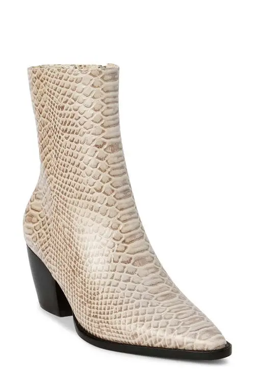 Matisse Caty Western Pointed Toe Bootie - Grey Croc