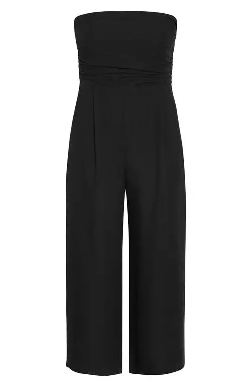 City Chic Jessa Strapless Jumpsuit
