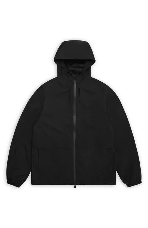 Rains Suva Waterproof Hooded Raincoat - Black