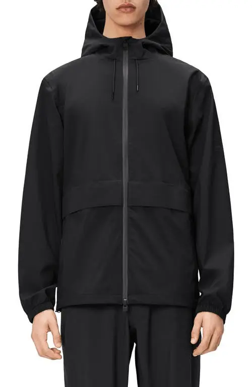 Rains Suva Waterproof Hooded Raincoat - Black