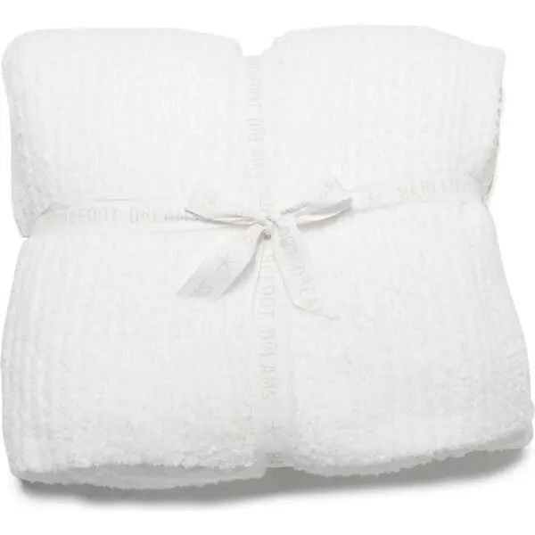 Barefoot Dreams Cozychic® Ribbed Bed Blanket - White