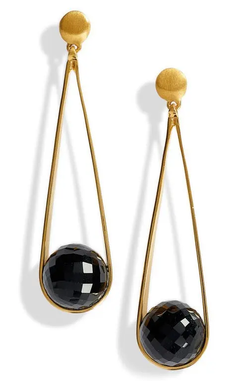 DEAN DAVIDSON Ipanema Drop Earrings - Black Onyx/ Gold