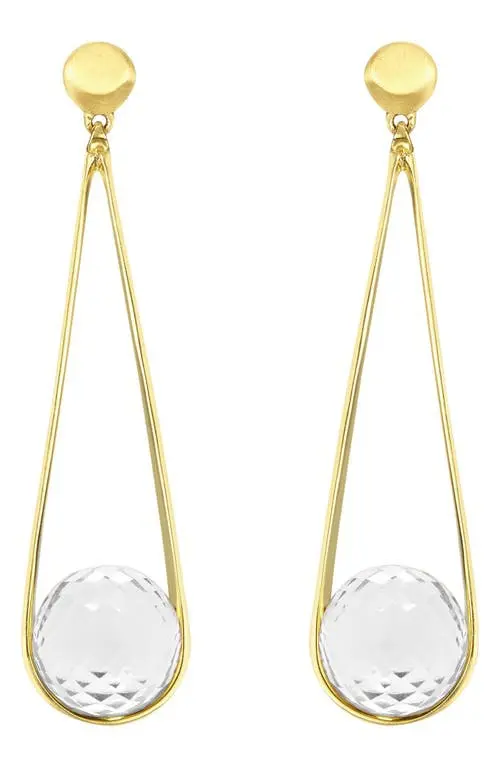 DEAN DAVIDSON Ipanema Drop Earrings - Crystal Quartz/gold