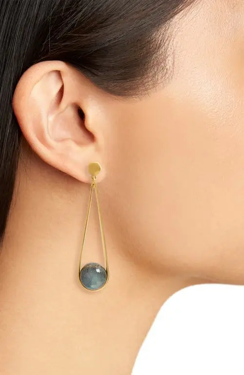 DEAN DAVIDSON Ipanema Drop Earrings - Labradorite/ Gold