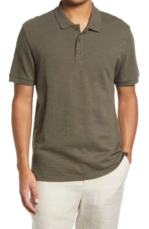 Vince Cotton Slub Jersey Polo