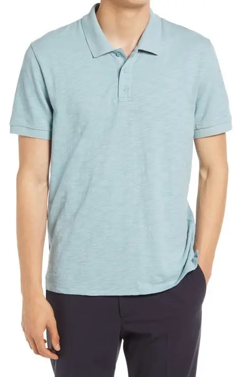 Vince Cotton Slub Jersey Polo - Refresh
