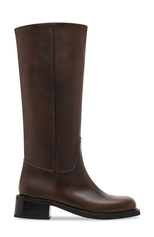 Steve Madden Riggs Knee High Boot - Brn Distre