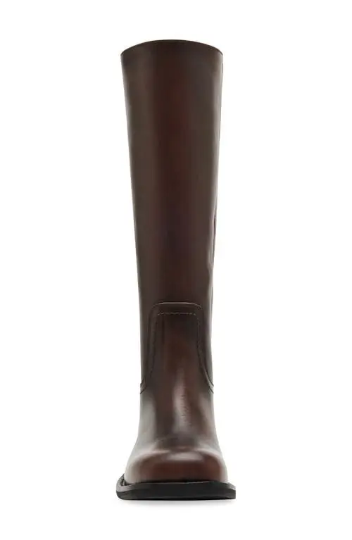 Steve Madden Riggs Knee High Boot - Brn Distre