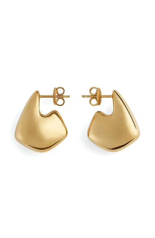 Bottega Veneta Mini Fin Earrings - 8120 Yellow Gold