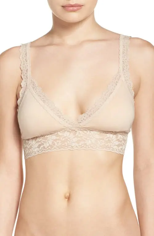 Hanky Panky Stretch Cotton Bralette - Chai