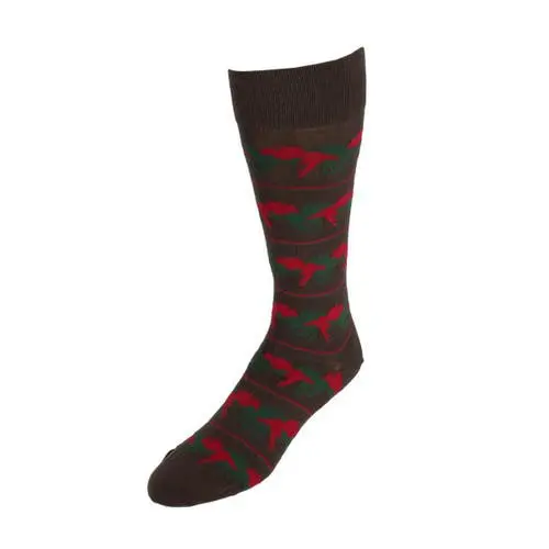 Trafalgar Win, Place, Or Show Mid-calf Dress Socks - Brown