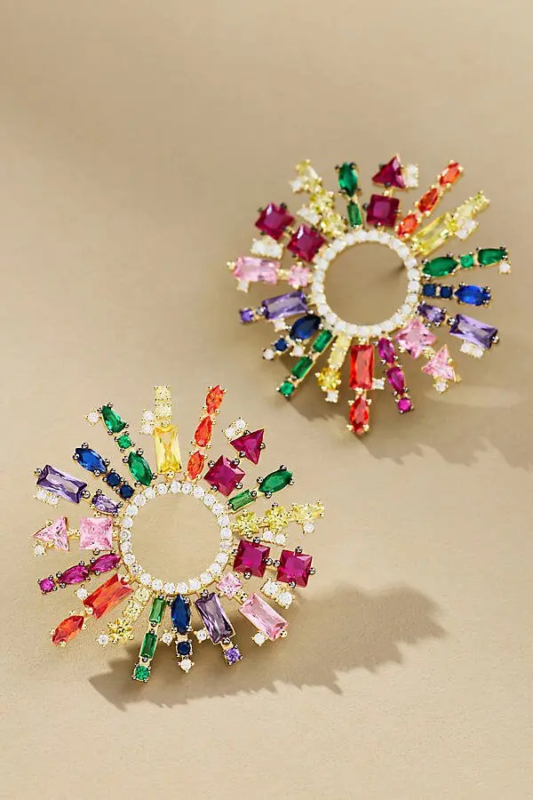 NICKHO REY Margaret Crystal Earrings - Multi