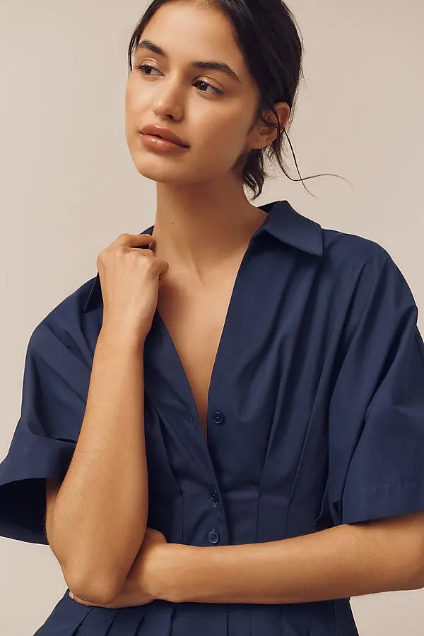 strapless open back dress Halston - Tory Jersey V Neck Gown