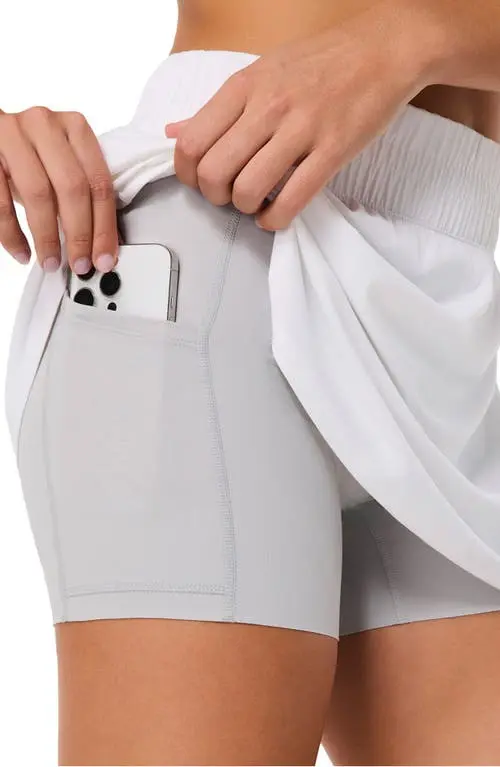 Spanx Active Skort With Built-in Shorts - Vivid White