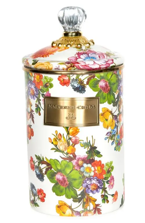 MACKENZIE-CHILDS Flower Market Large Enamel Canister - Multi