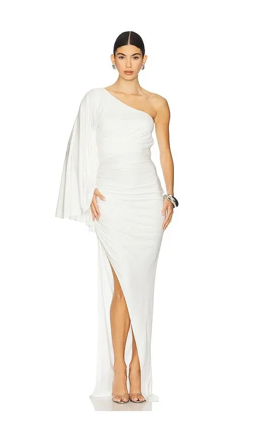 Ronny Kobo Kallista One-shoulder Ruched Dress