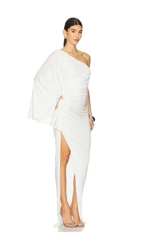 Ronny Kobo Kallista One-shoulder Ruched Dress