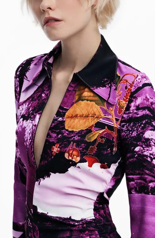 Desigual Printed Shirtdress