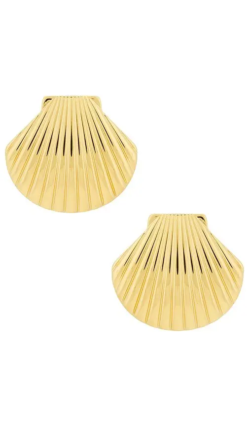 CASA CLARA Metallic Indigo Earrings - Gold