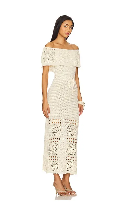 Line & Dot Wilda Crochet Sweater Dress