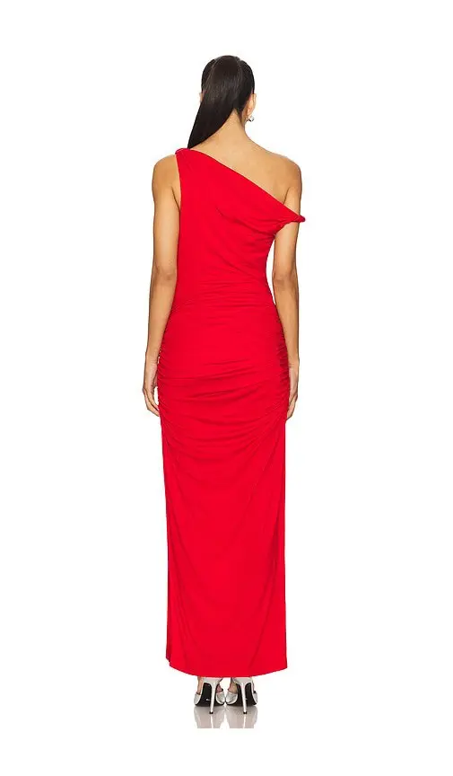 Line & Dot Erina Asymmetrical Maxi Dress