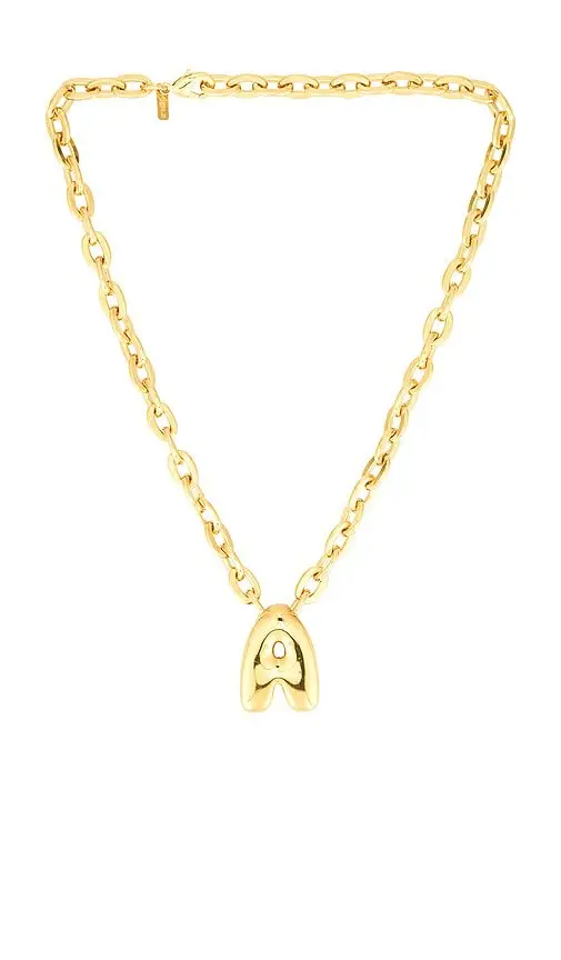 JOOLZ BY MARTHA CALVO Bubble Letter Necklace - Gold