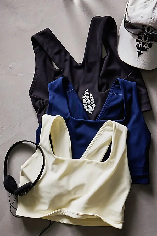 Free People Win Win Sports Bra - Black