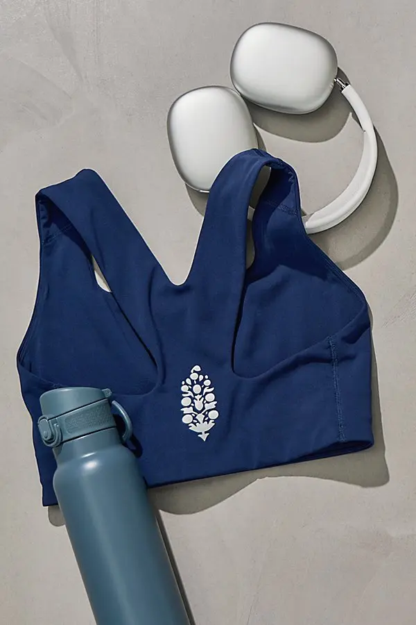 Free People Win Win Sports Bra - Midnight Navy