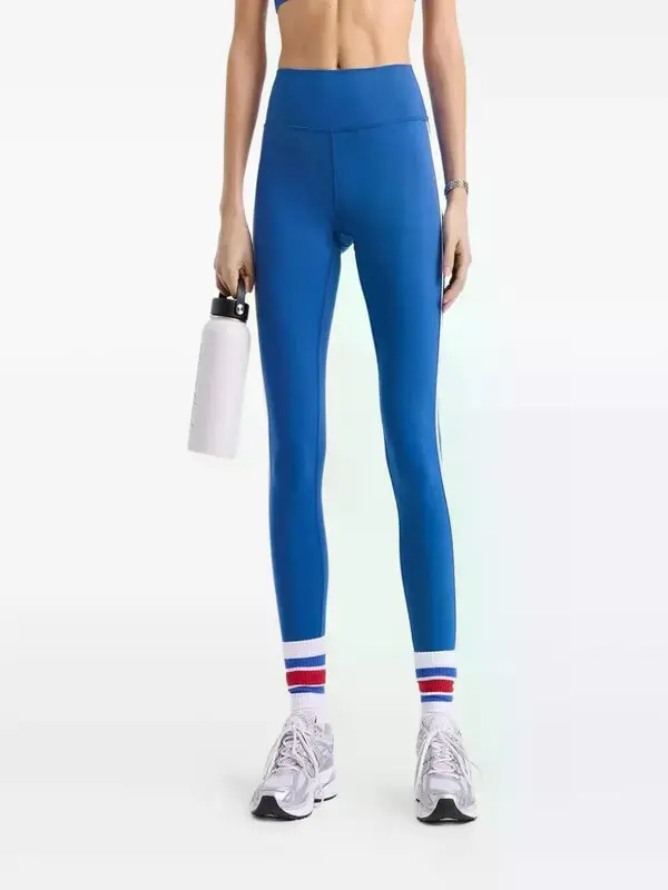 SPORTY & RICH Logo-print Leggings - Blue