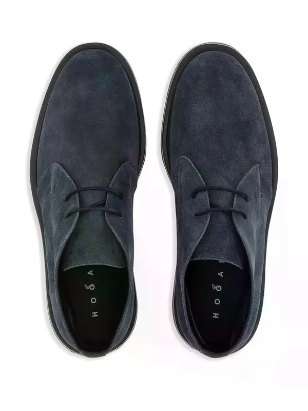 Hogan Suede Ankle Boots - Blue