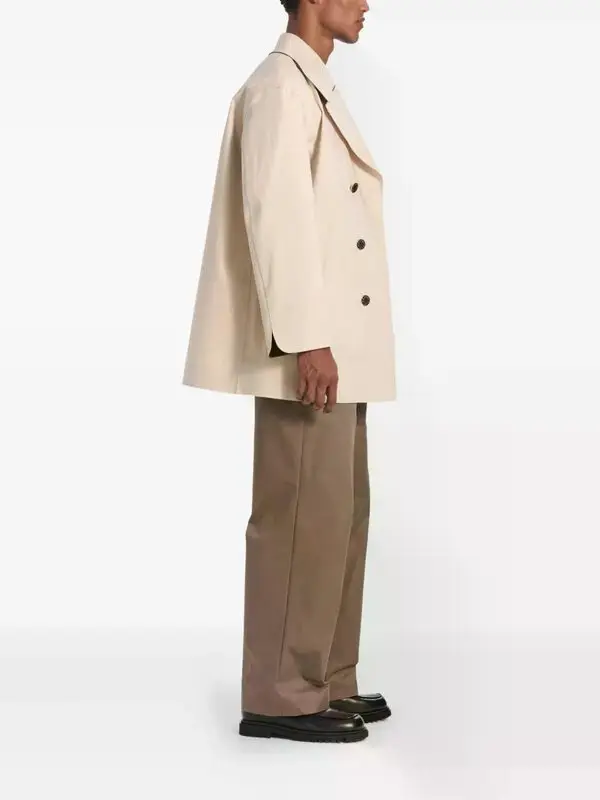 Mackintosh Canonbie Pea Coat - White