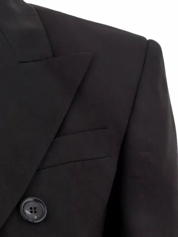 Sportmax Adamo Double-breasted Tailored Blazer - Black