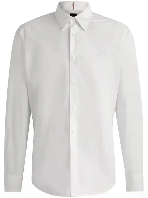 BOSS Cotton Shirt - White