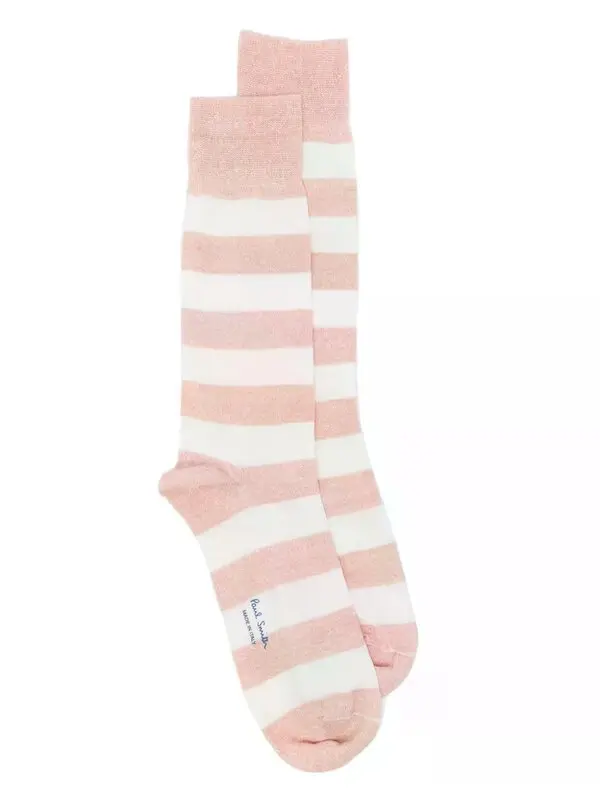 Paul Smith Striped Socks - Pink
