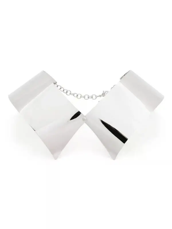 ISABEL SANCHIS Metal Collar Necklace - Silver