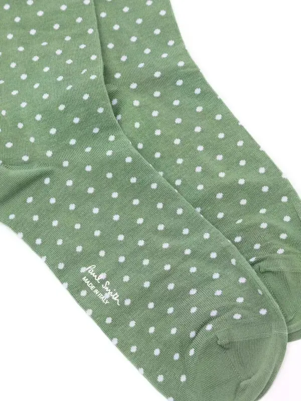 Paul Smith Polka-dot Mid-calf Socks - Green