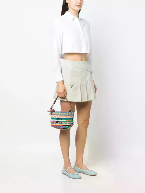 Miu Miu Colour-block Crochet Mini Bag