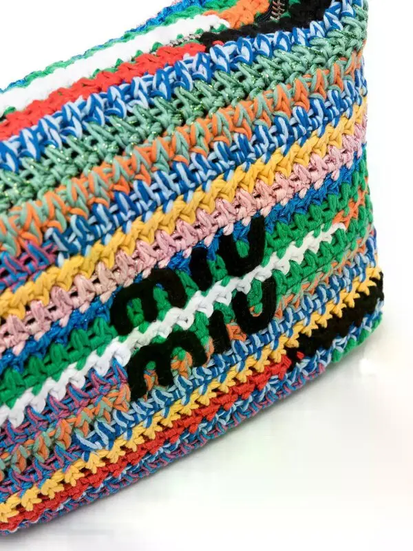 Miu Miu Colour-block Crochet Mini Bag