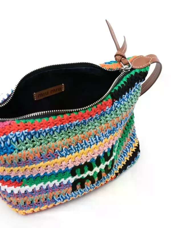 Miu Miu Colour-block Crochet Mini Bag