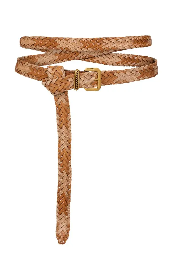 Etro Leather Wrap Waist Belt - Animal