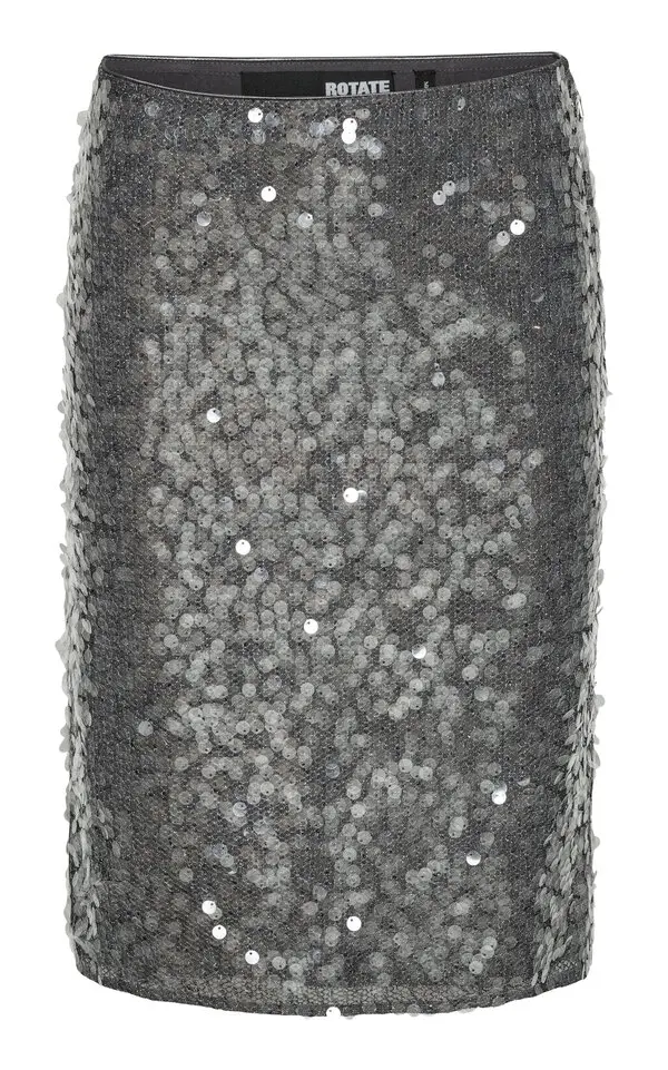 ROTATE BY BIRGER CHRISTENSEN Sequin Embellished Skirt - Grey