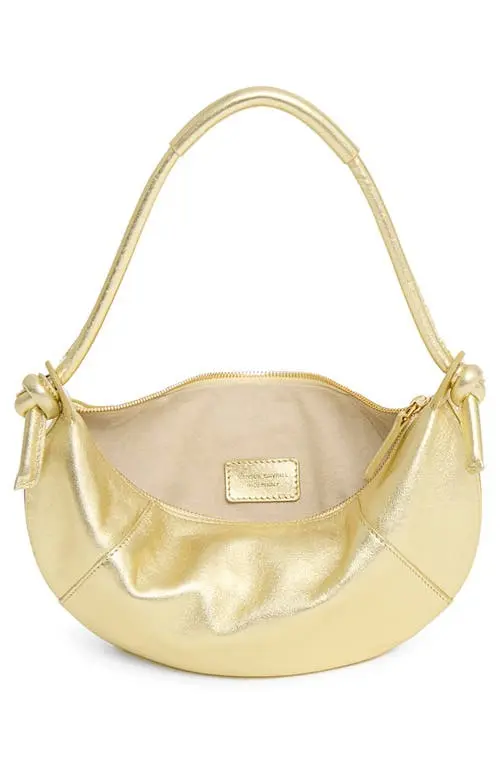 MANSUR GAVRIEL Mini Fortuna Metallic Leather Hobo Bag