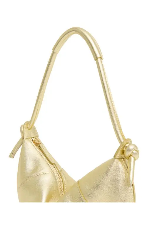 MANSUR GAVRIEL Mini Fortuna Metallic Leather Hobo Bag