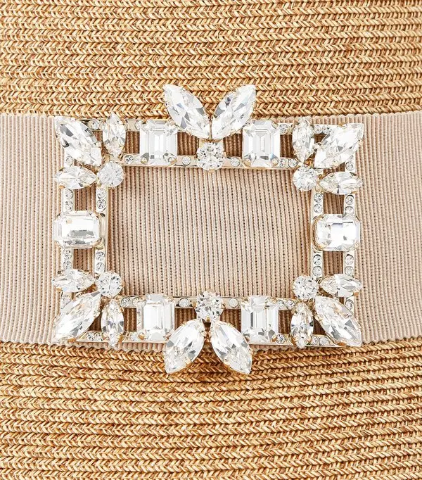 ROGER VIVIER Raffia Bucket Hat