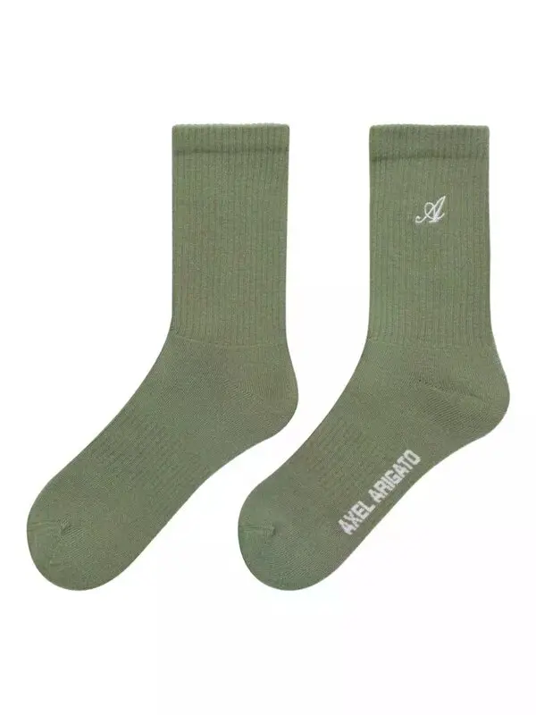 Axel Arigato Ribbed Crew Socks - Green