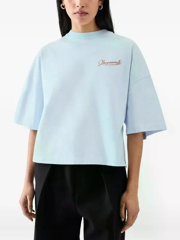 Jacquemus Cropped T-shirt - Blue