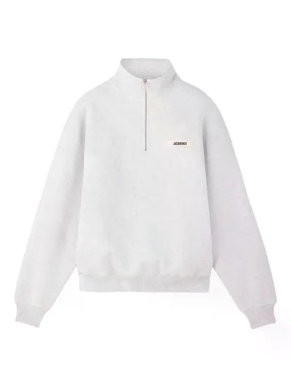Jacquemus Half-zip Pullover Sweatshirt - Grey